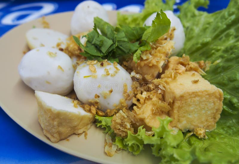 Meatballs Fish Meat Was Boiled Stock Image - Image of gourmet ...