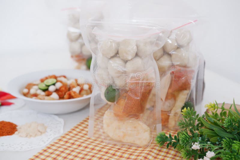 Meatballs with Peanut Crackers As a Background Stock Photo - Image of ...