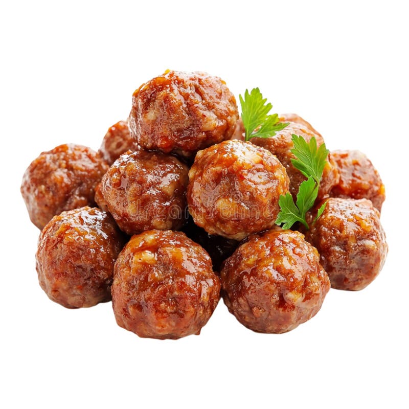 PNG Meatballs Against Transparent Background Stock Illustration ...
