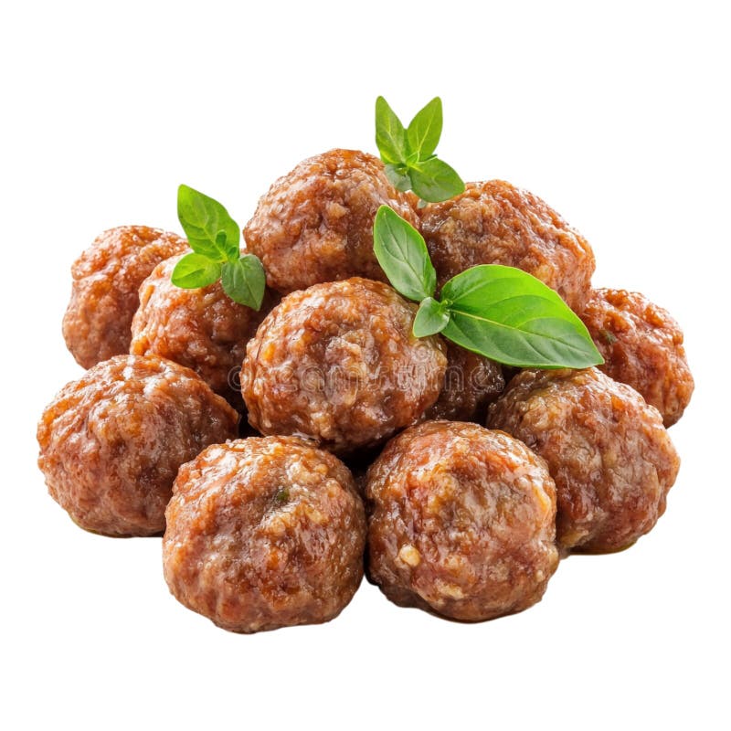 PNG Meatballs Against Transparent Background Stock Illustration ...