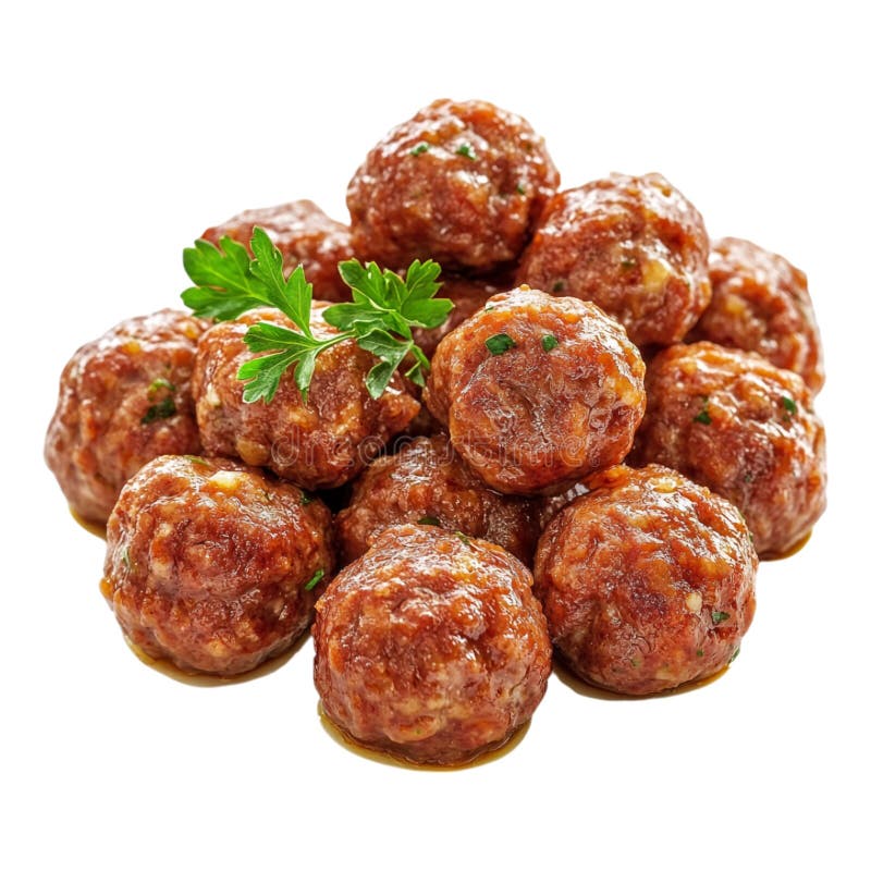 PNG Meatballs Against Transparent Background Stock Illustration ...