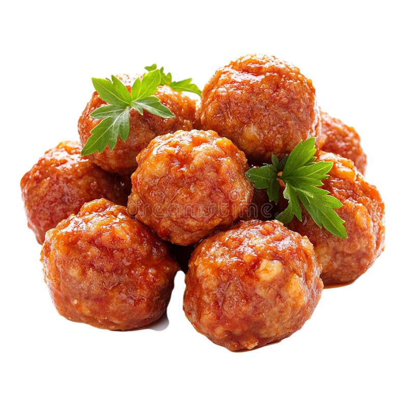 PNG Meatballs Against Transparent Background Stock Illustration ...