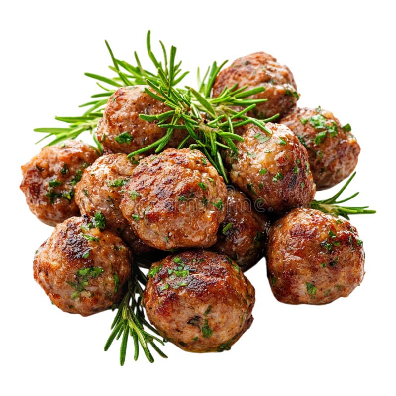 PNG Meatballs Against Transparent Background Stock Illustration ...