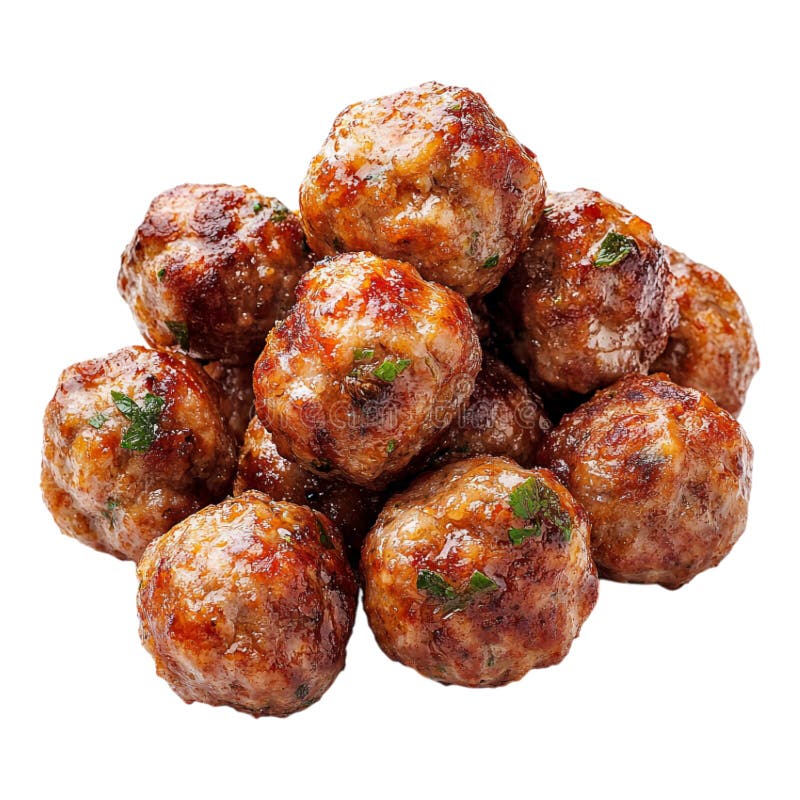 PNG Meatballs Against Transparent Background Stock Illustration ...