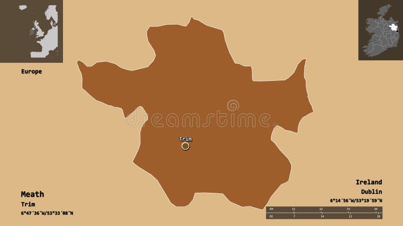 Meath, County of Ireland,. Previews. Pattern Stock Illustration ...