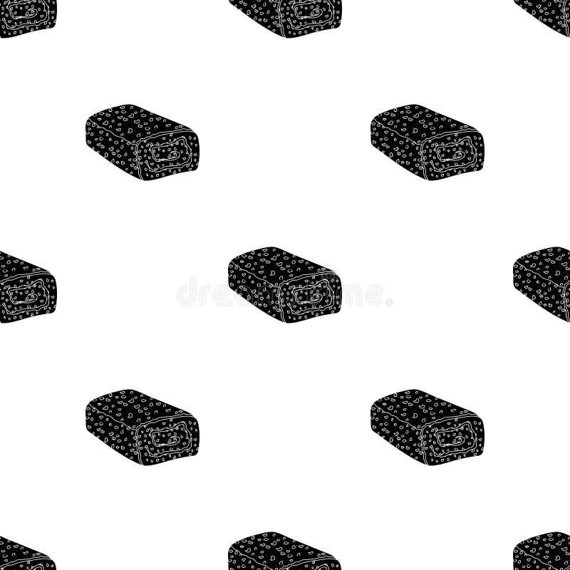 Meatloaf Icon in Black Style Isolated on White Background. Meats Symbol ...