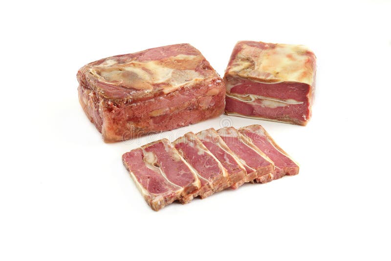 Meatloaf on a White Background Stock Photo - Image of oktoberfest, beef ...