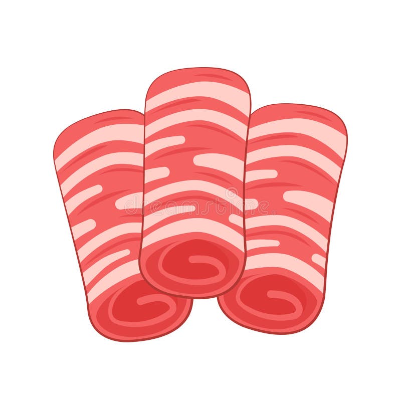 Raw Beef Slice for Hot Pot,chinese Food. Stock Vector - Illustration of ...