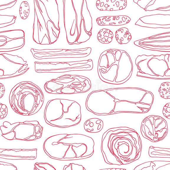 Gourmet Meats Stock Illustrations – 2,266 Gourmet Meats Stock ...