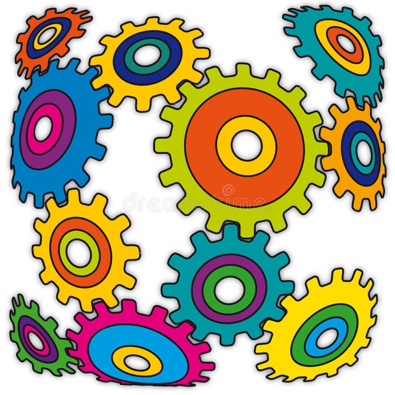 Mecanismo (vector) ilustración del vector. Ilustración de maquinaria ...