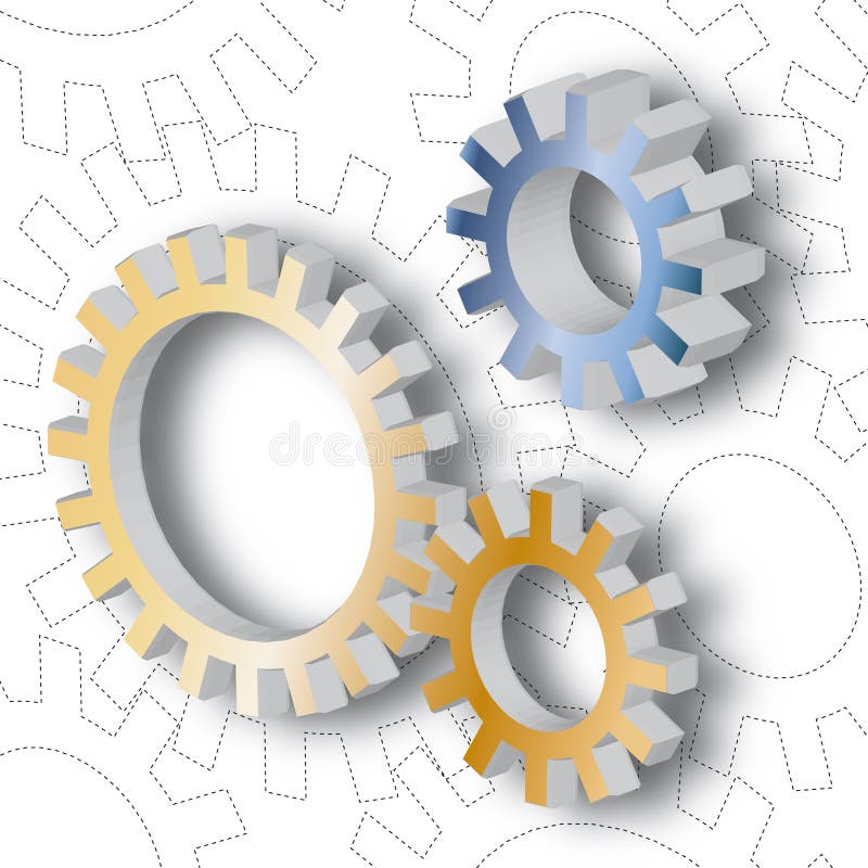 Mecanismo (vector) ilustración del vector. Ilustración de maquinaria ...