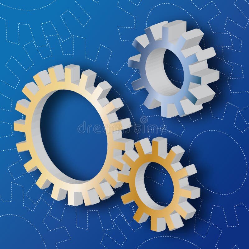 Mecanismo (vector) ilustración del vector. Ilustración de maquinaria ...