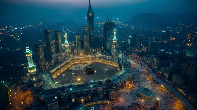 The Mecca in Saudi Arabia, Generative AI Stock Illustration ...