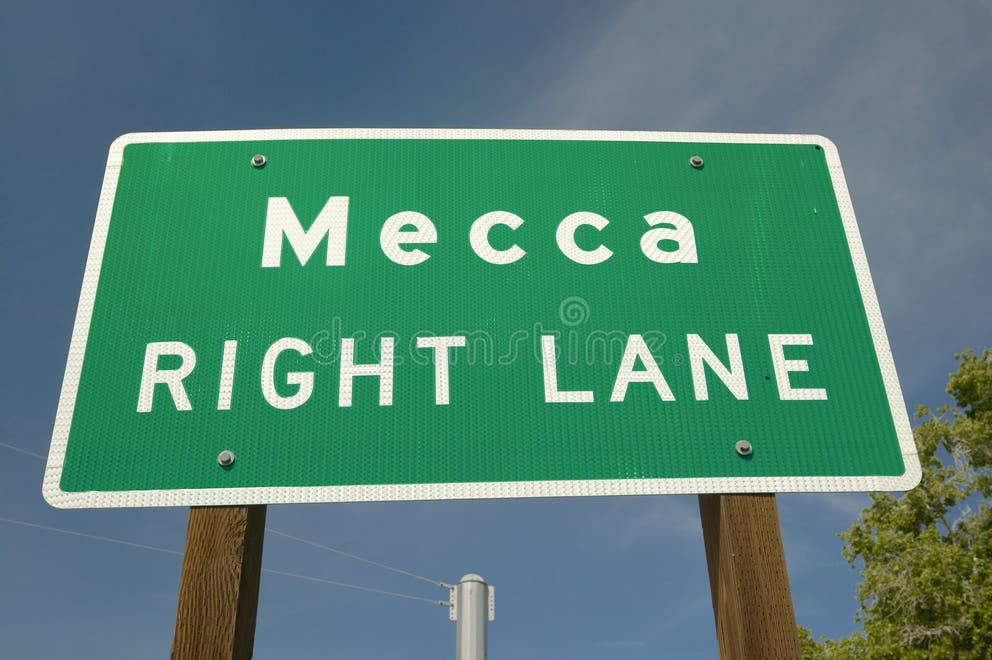 Mecca sign stock photo. Image of communications, freeway - 26283170