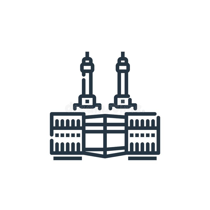 Mecca Vector Icon. Mecca Editable Stroke. Mecca Linear Symbol for Use ...