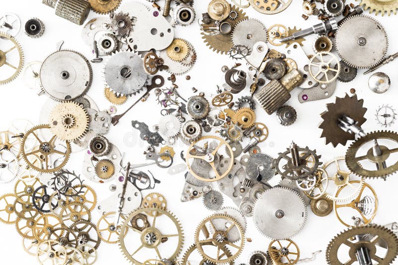 Meccanismi degli orologi fotografia stock. Immagine di metallico - 64741342