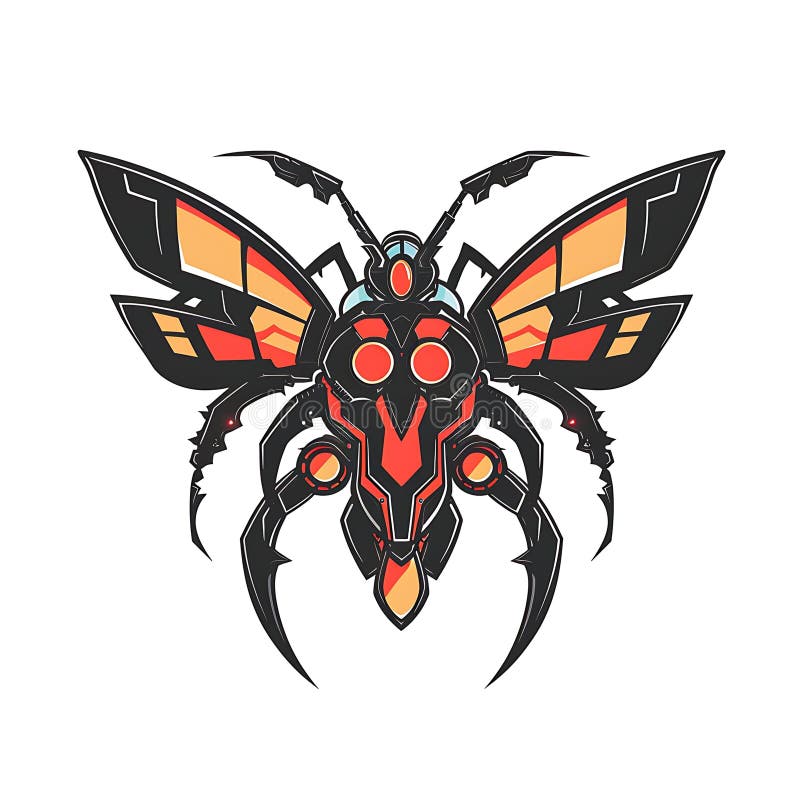 Mecha Insect logo stock vector. Illustration of danger - 329213668