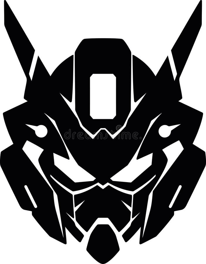 Mecha Black White Stock Illustrations – 759 Mecha Black White Stock ...