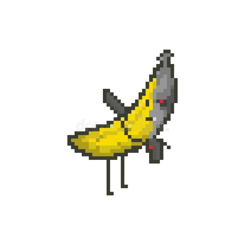 Pixel Art 8-bit Character. Isolated Vector Illustration Stock Vector - Illustration of arcade ...