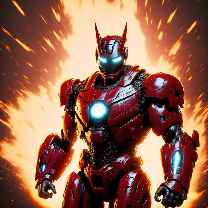 Mecha Suit Created with Generative AI Stock Photo - Image of futuristic ...