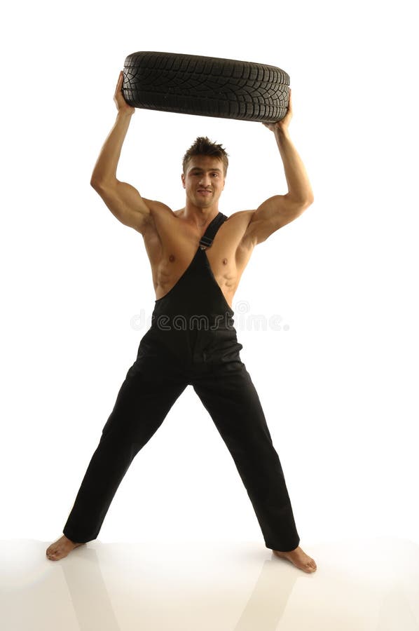 Mechanic stock image. Image of overalls, young, muscle - 16968135