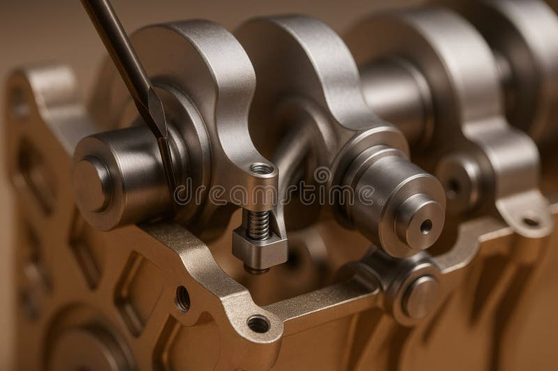 Mechanic Adjusting Valve Clearance on Internal Combustion Engine Using ...