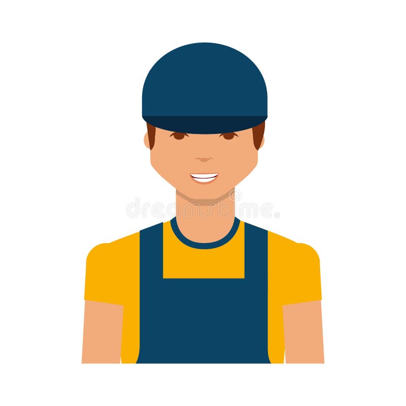 Mechanic Avatar Character Icon Stock Illustration - Illustration of ...