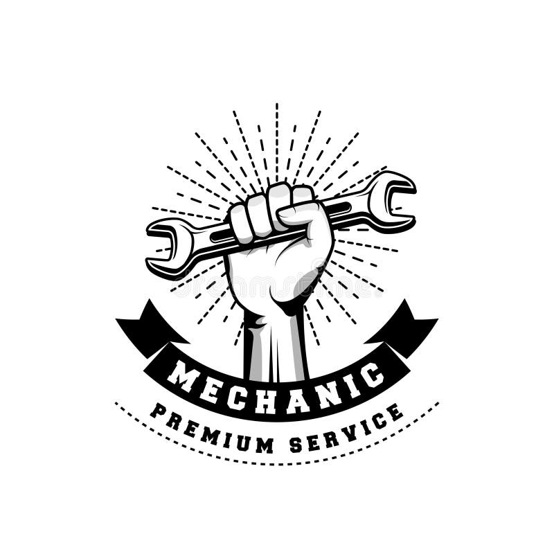 Mechanic Badge Logo Design in Retro Style. Plumber Logo Design Template ...