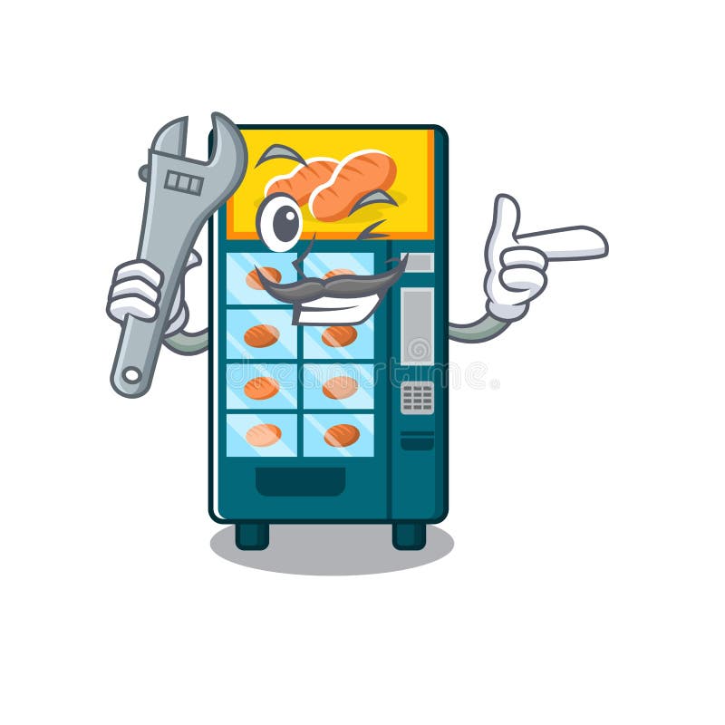 Mechanic Bakery Vending Machine in the Cartoon Stock Vector ...