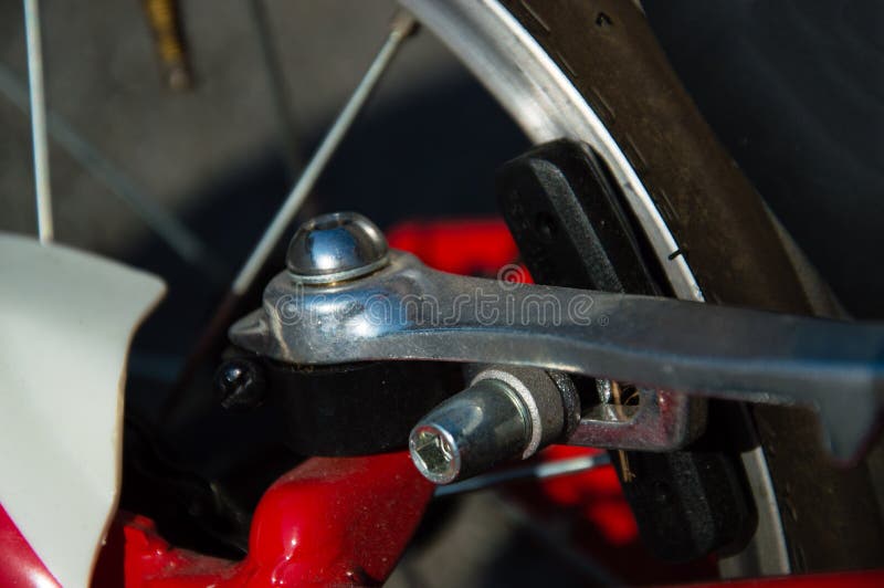 Mechanic bicycle detail stock image. Image of rider, iron - 57330957