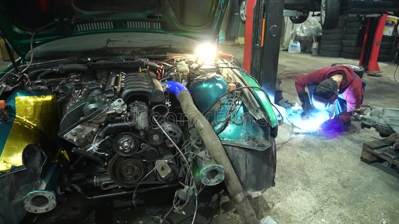 A Mechanic Builds and Installs a Cold Air Intake System on a Drift Car ...