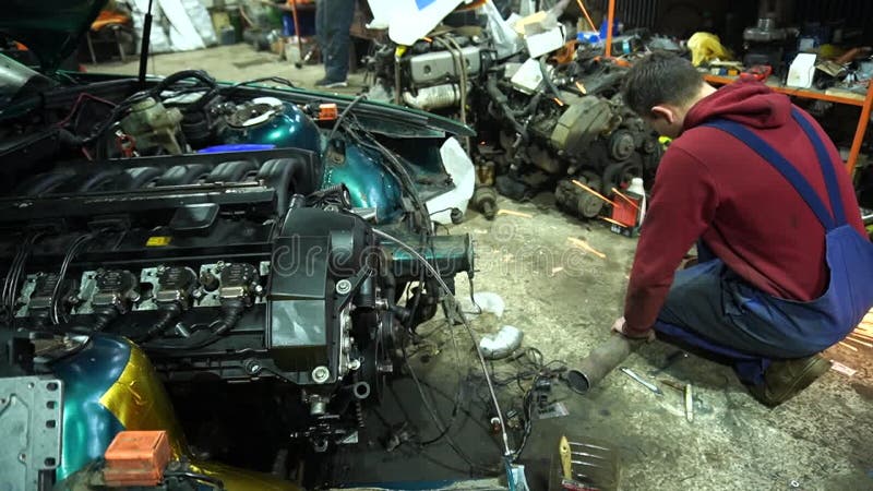 A Mechanic Builds and Installs a Cold Air Intake System on a Drift Car ...