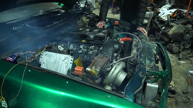 A Mechanic Builds and Installs a Cold Air Intake System on a Drift Car ...
