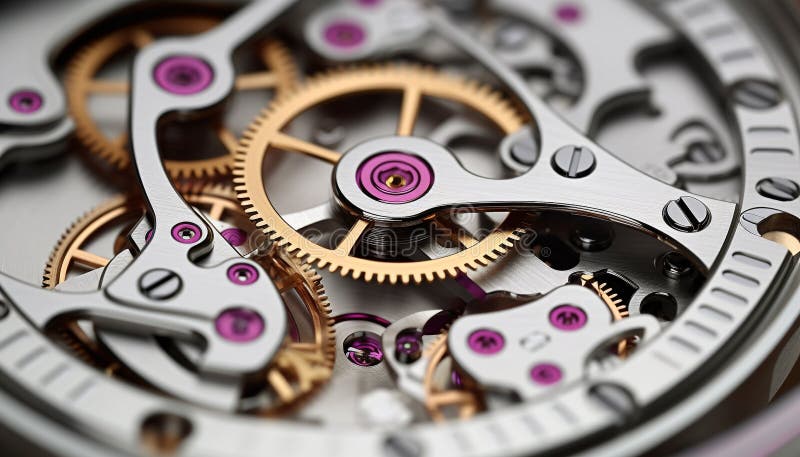 Mechanic Disassembling Wristwatch, Restoring Accuracy with Teamwork ...