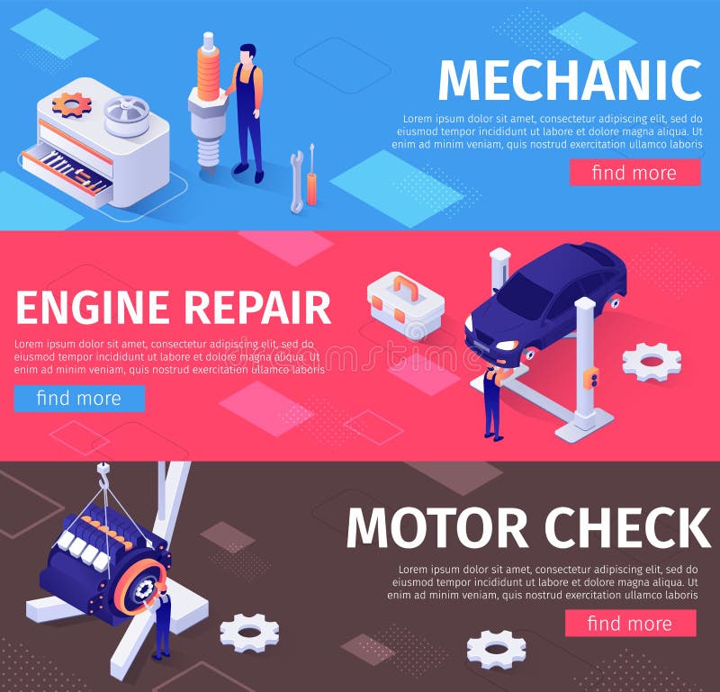 Mechanic Banners Stock Illustrations – 792 Mechanic Banners Stock ...