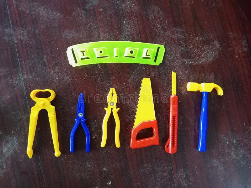 Mechanic Essential Tools Needed for Any Construction Work Stock Photo ...