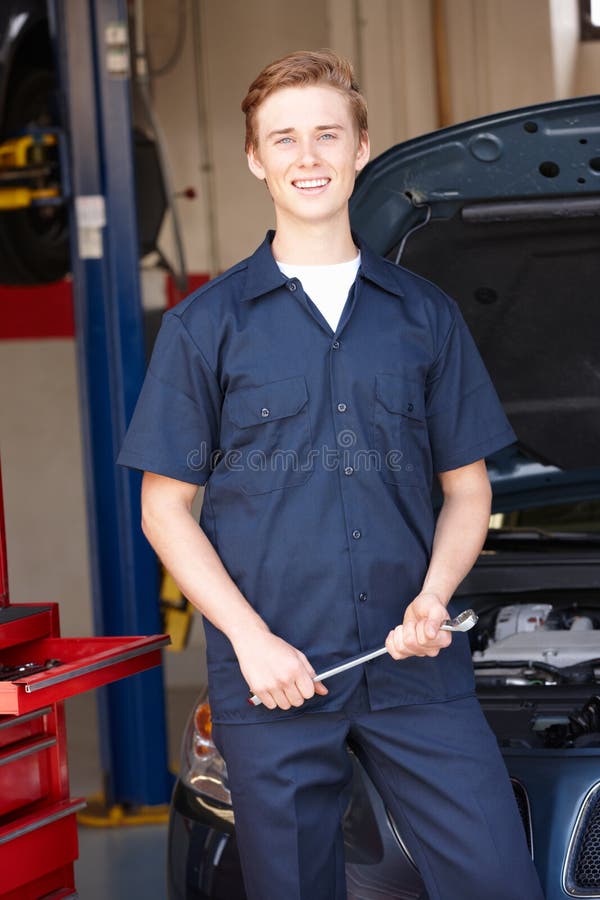 Car Mechanic Portrait stock image. Image of hood, adjustment - 18073853