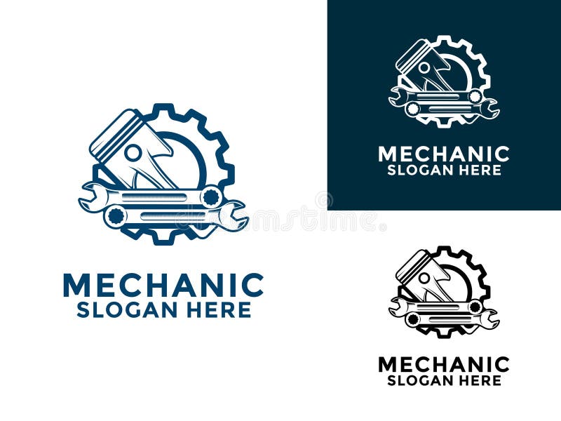 Mechanic Logo Design, Services, Engineering ,repair, Maintenance Work ...