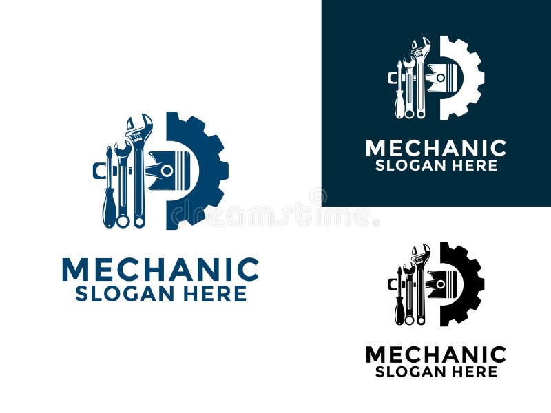 Mechanic Logo Design, Services, Engineering ,repair, Maintenance Work Logo Vector Template Stock ...