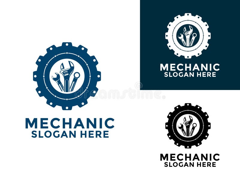 Mechanic Logo Design, Services, Engineering ,repair, Maintenance Work ...