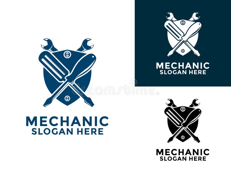 Mechanic Logo Design, Services, Engineering ,repair, Maintenance Work ...