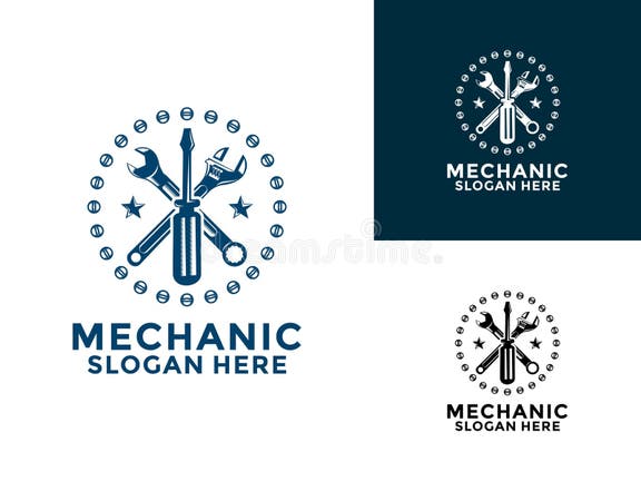 Mechanic Logo Design, Services, Engineering ,repair, Maintenance Work ...