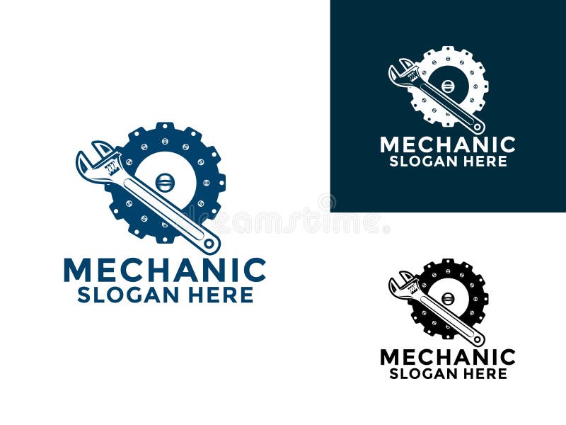 Mechanic Logo Design, Services, Engineering ,repair, Maintenance Work ...