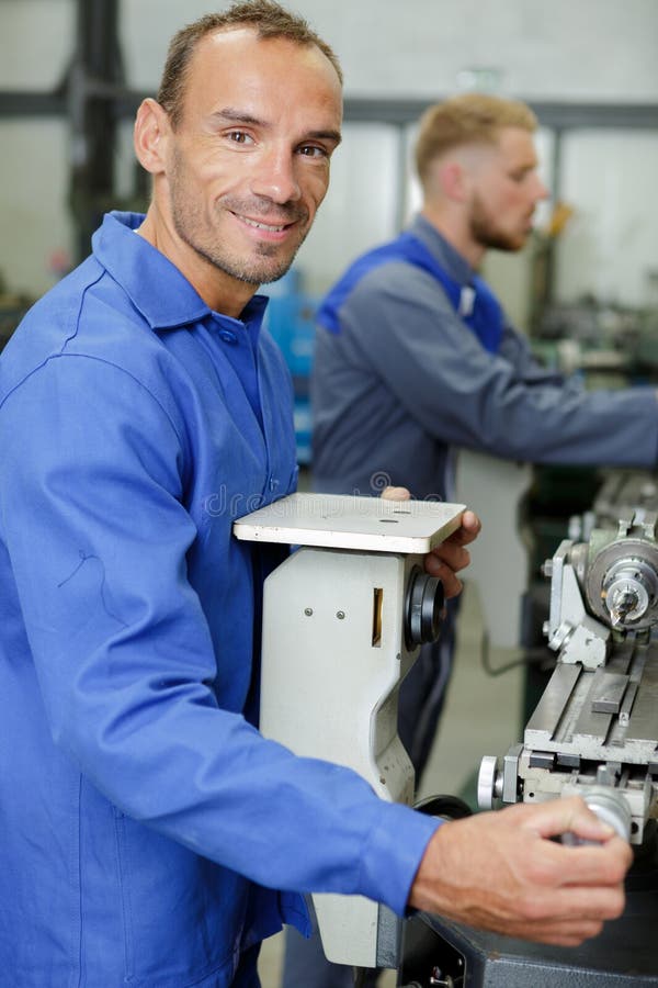 Mechanic Man Cutting Aluminium Stock Image - Image of steel, grasses ...