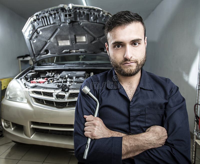 Mechanic man working stock image. Image of tool, technology - 93584885