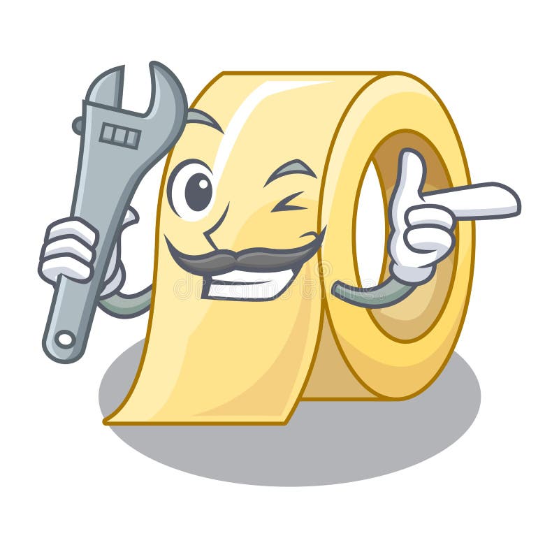 Automotive Masking Tape in a Cartoon Box Stock Vector - Illustration of ...