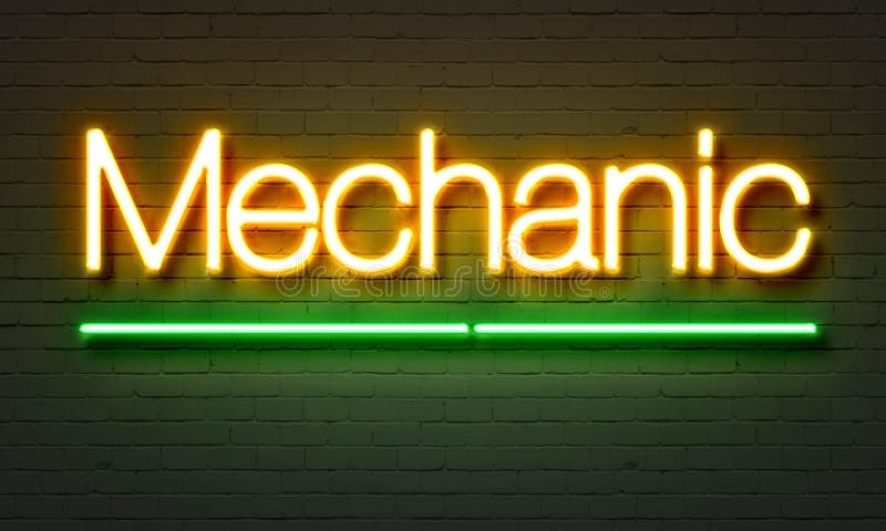 Mechanic With Billboard And Tires Stock Image - Image of machinist ...