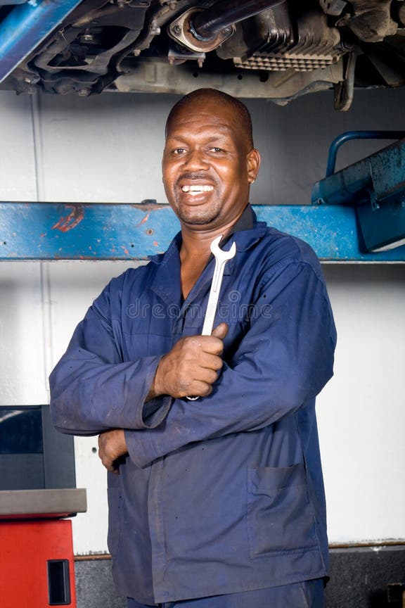 Mechanic portrait stock image. Image of dusty, service - 7457717