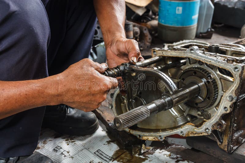 Semi Truck Pro Mechanic stock image. Image of maintenance - 107017697
