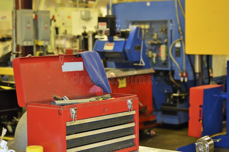 Mechanic S Open Tool Box at Factory Editorial Stock Image - Image of ...